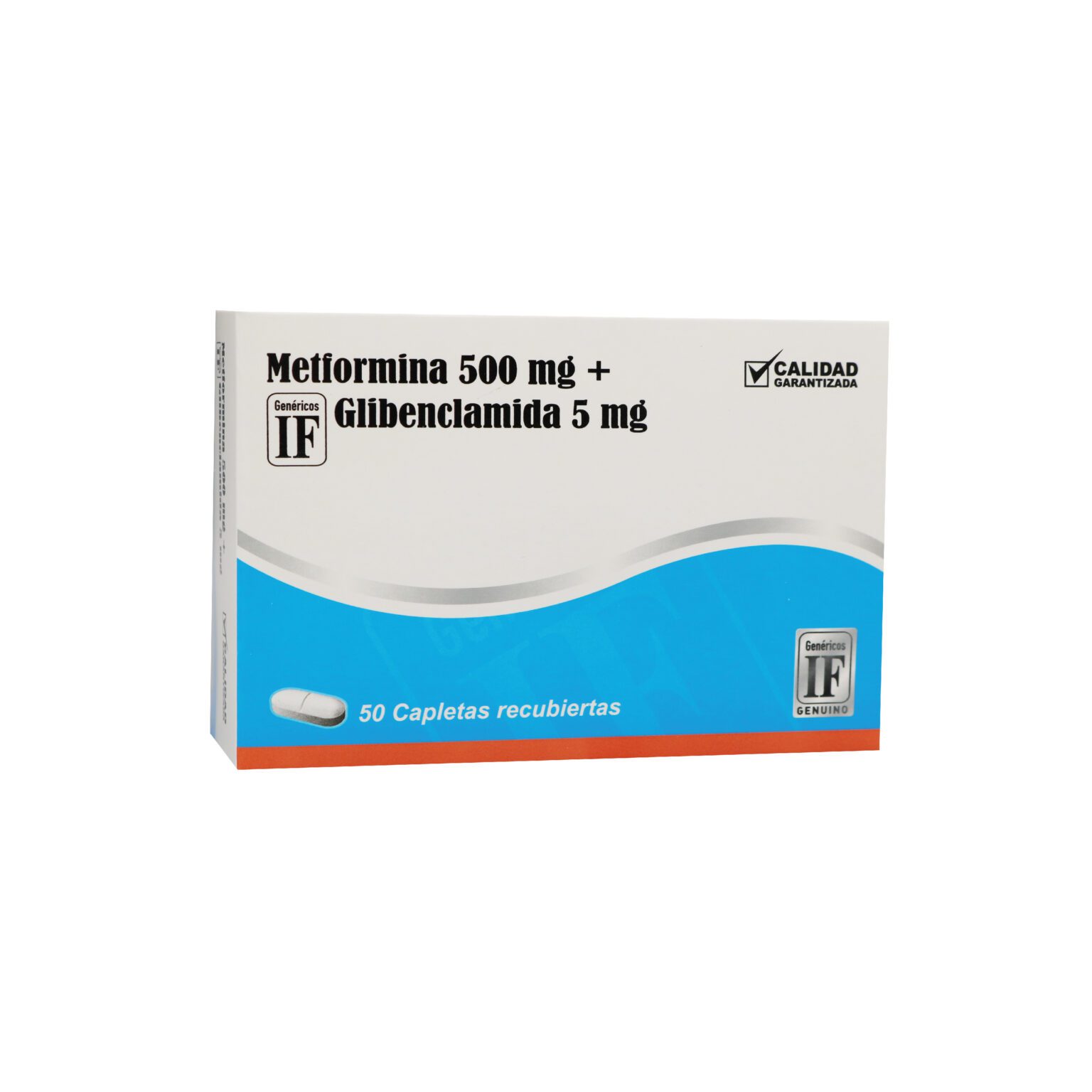 METFORMINA 500 mg + GLIBENCLAMIDA 5 mg IF – Ibero Fármacos