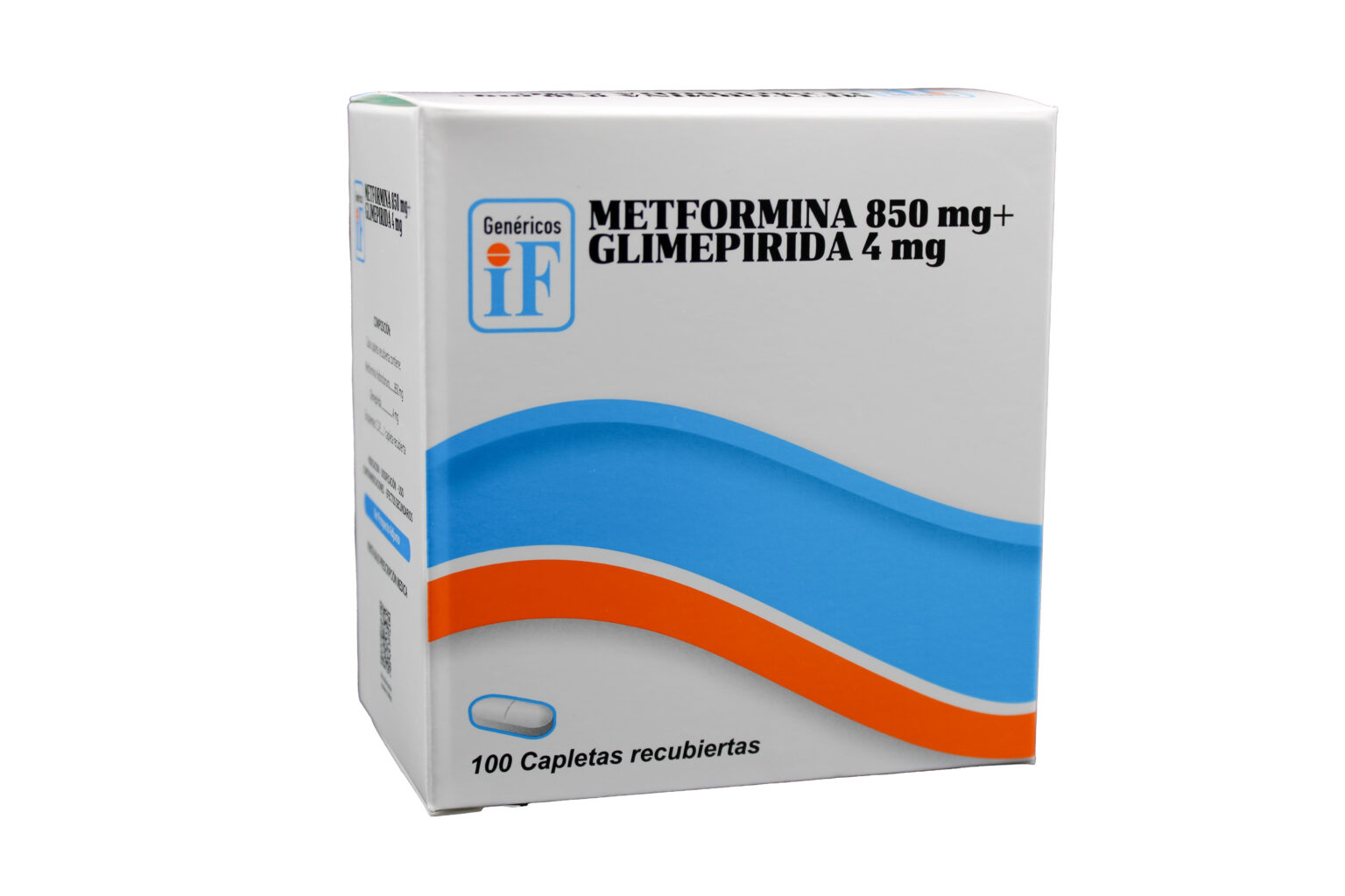 METFORMINA 850 mg + GLIMEPIRIDA 4 mg IF - Ibero Farmacos